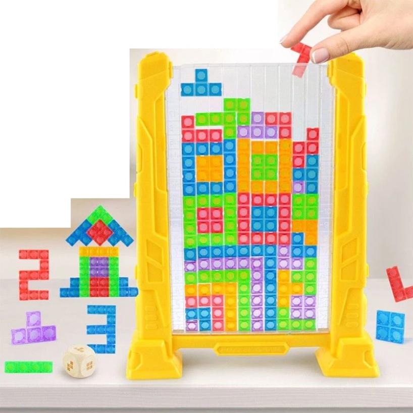 72Pcs Tetris Battle Block Game 3D Jigsaw Puzzle Cognition DIY ...