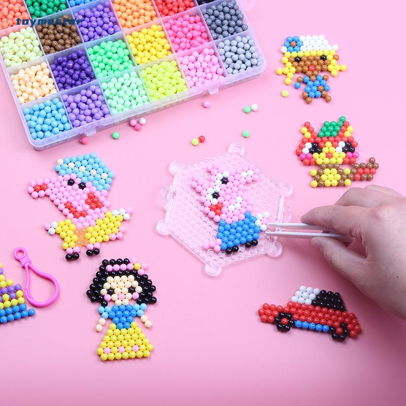 10000 Pcs/Box DIY Magic Puzzle Water Sticky Beads Cristais Coloridos ...