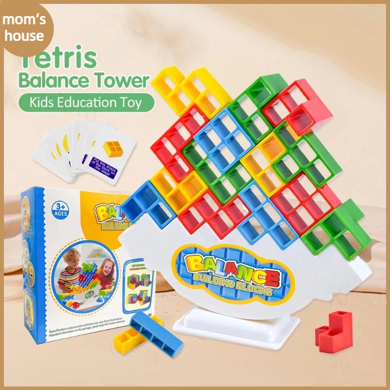 Tetra Tower Game Tetris Balance Toy Stacking Block Stack Montagem De ...