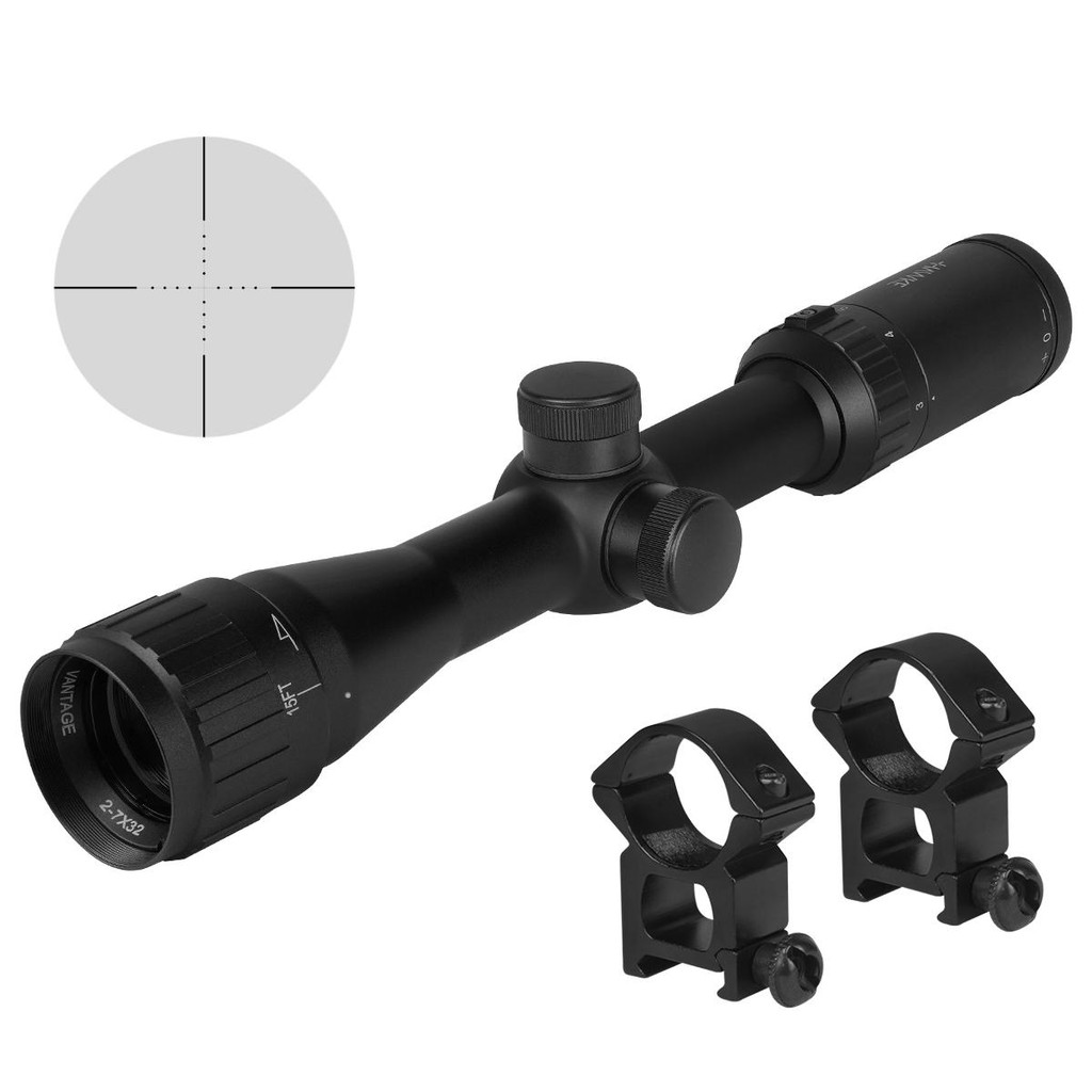 Mira Luneta Vantage 2-7x32 Ret Mil Dot Hawke Mount Dup 20mm | Shopee Brasil