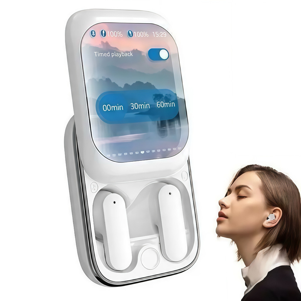Fone De Ouvido Bluetooth Sem Fio Com Tela Deslizante | Shopee Brasil
