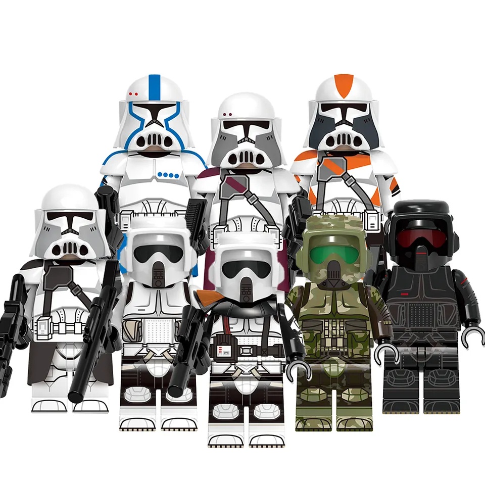 212th Clone Heavy 41st Shadow Scout Troopers Bloco De Construção Figura ...