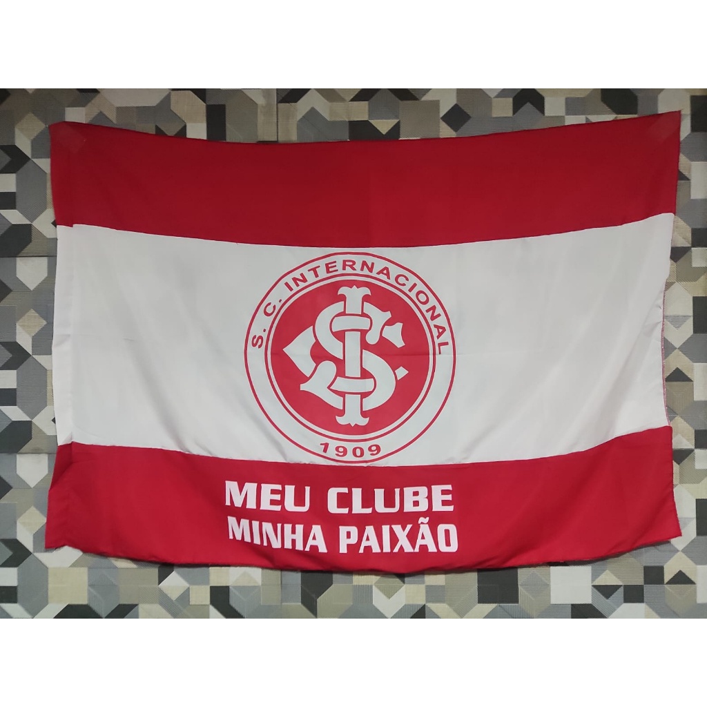 BANDEIRA DO INTERNACIONAL GRANDE 1.46 x 102- PREÇO IMPERDIVEL | Shopee ...