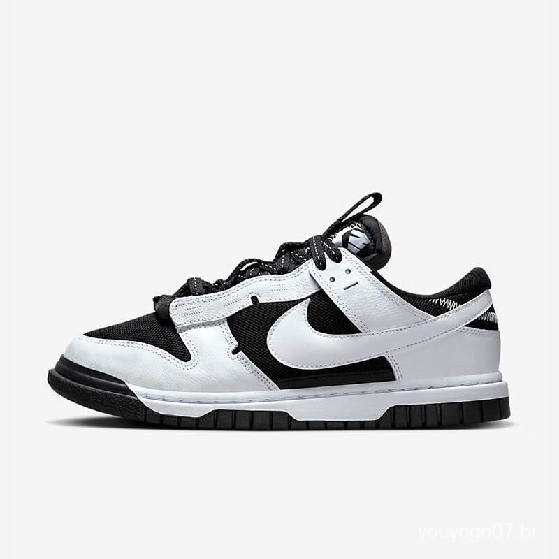 Pura Nike Air Dunk Jumbo preto e branco invertido Panda masculino de ...