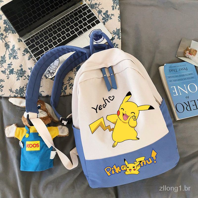 Pokémon Pikachu mochila escolar super fofa para alunos do ensino ...