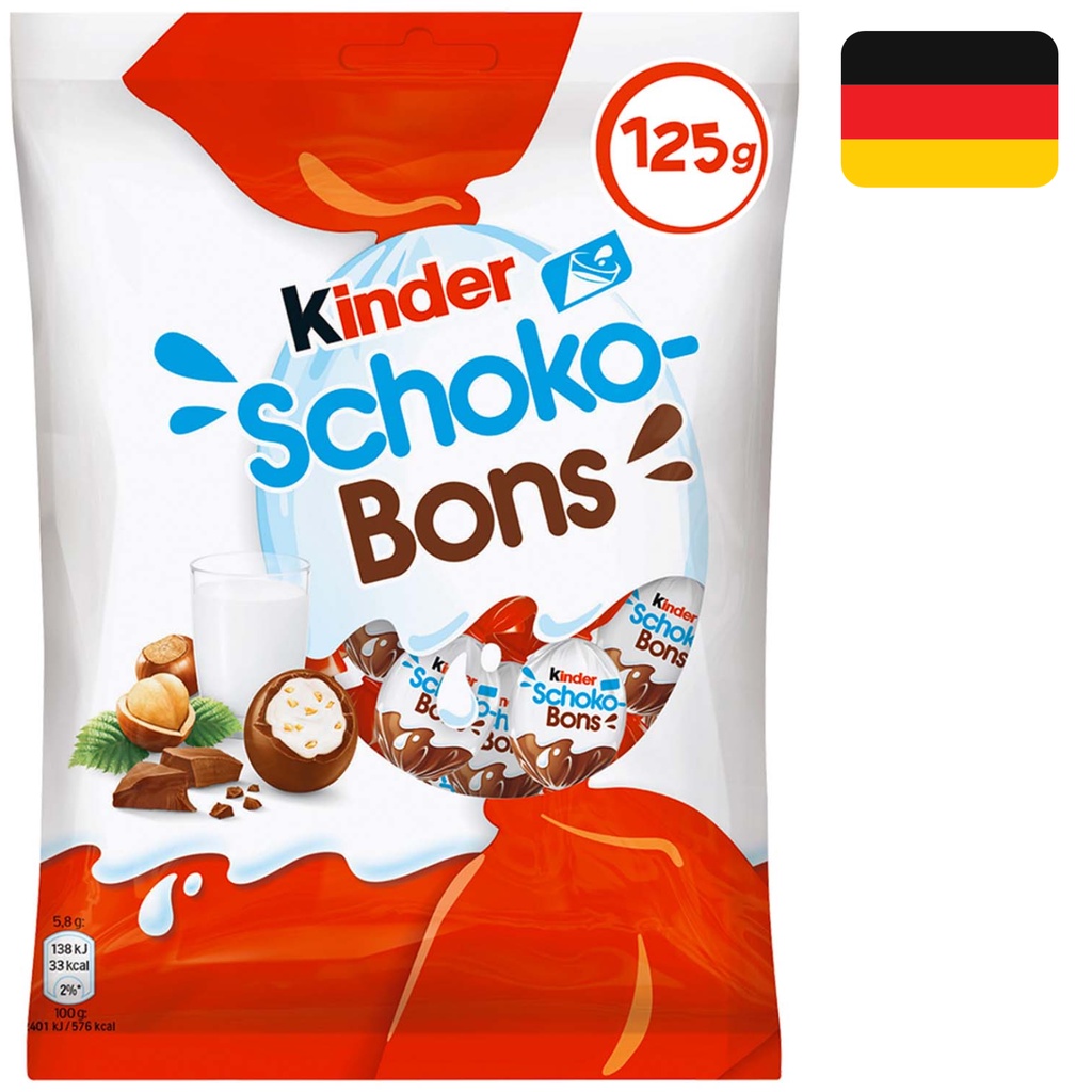 Bombons Chocolate Kinder Schoko Bons 125g Importado | Shopee Brasil