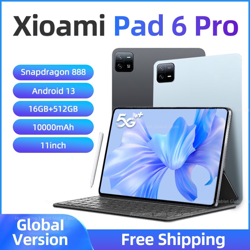 Versão Global Original Tablet Android 13 Pad 6 Pro 16GB 512GB ...