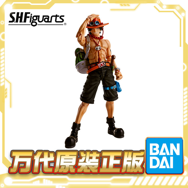 ※Figura articulada Bandai PB SHF One Piece Portgas D. Ace Punho de Fogo ...
