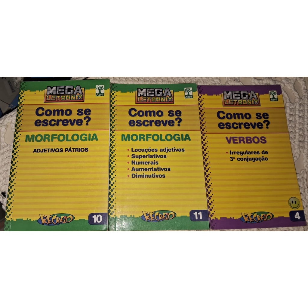 Como se escreve? mega letronix coleção revista recreio | Shopee Brasil