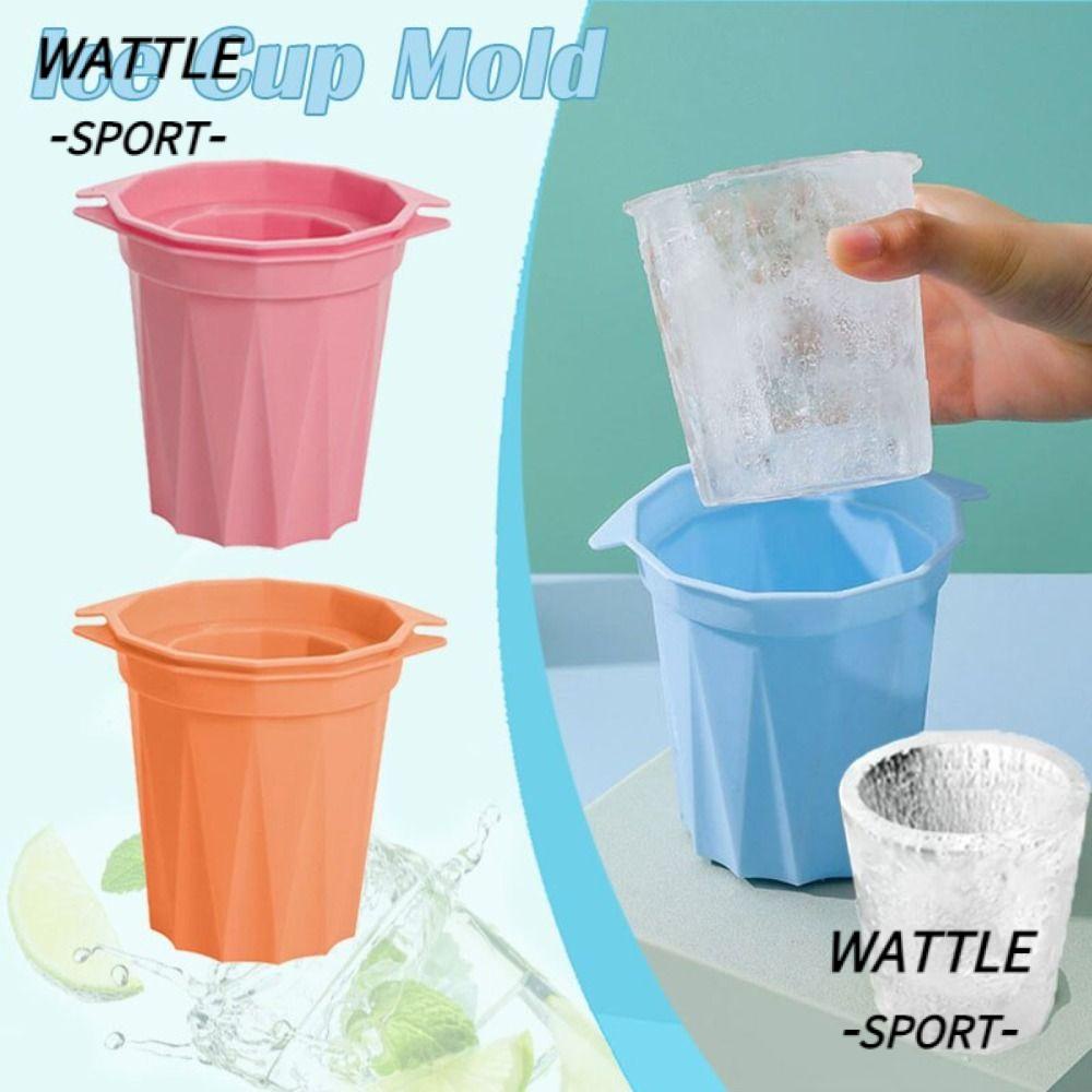 WATTLE Ice Cup Maker , Molde Plástico De Grande Capacidade Para Copos ...