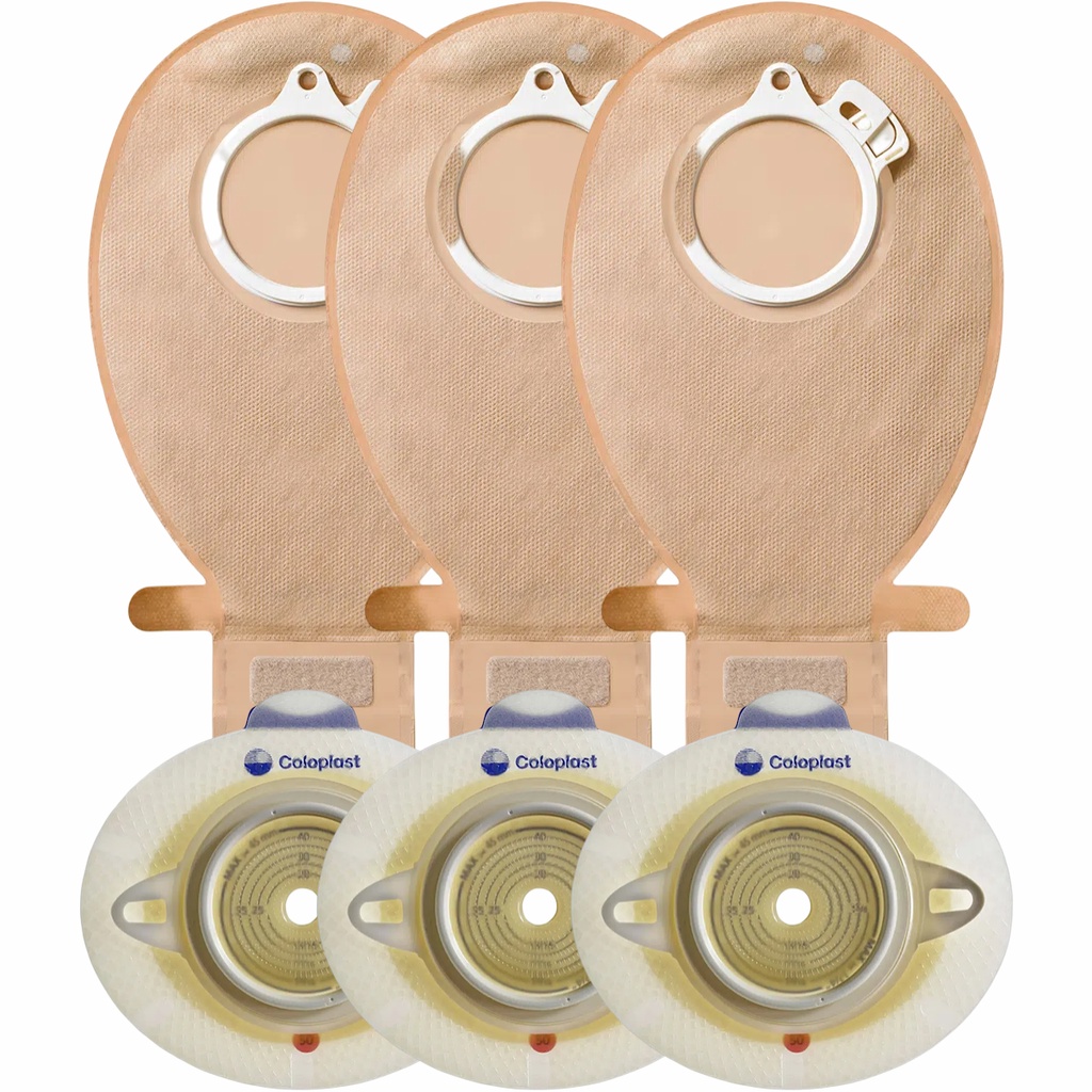 Kit Bolsa Colostomia Sensura Drenável Opaca 50mm 3 Un + 3 Placas ...