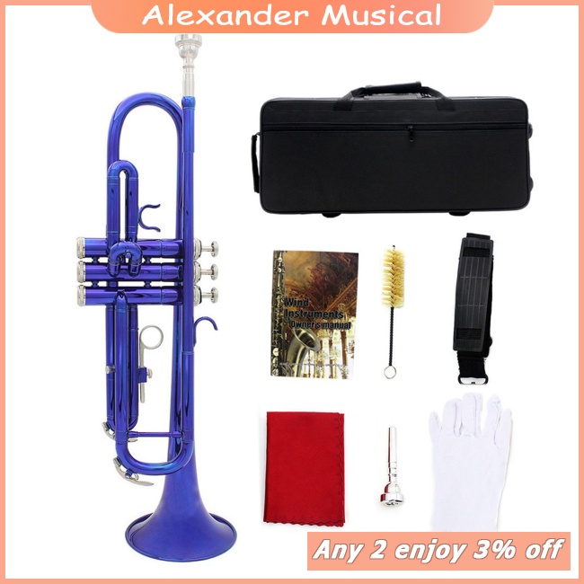Alex Trumpet Bb Chave Iniciantes Prática De Trompete Com Bocal De Caixa ...