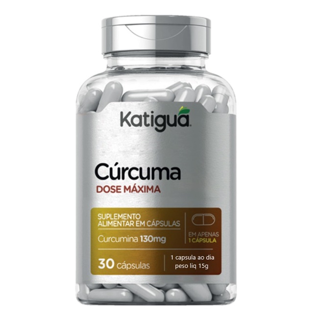 Suplemento Cúrcuma Dose Máxima 100% Curcumin C3 30cp Katigua | Shopee ...