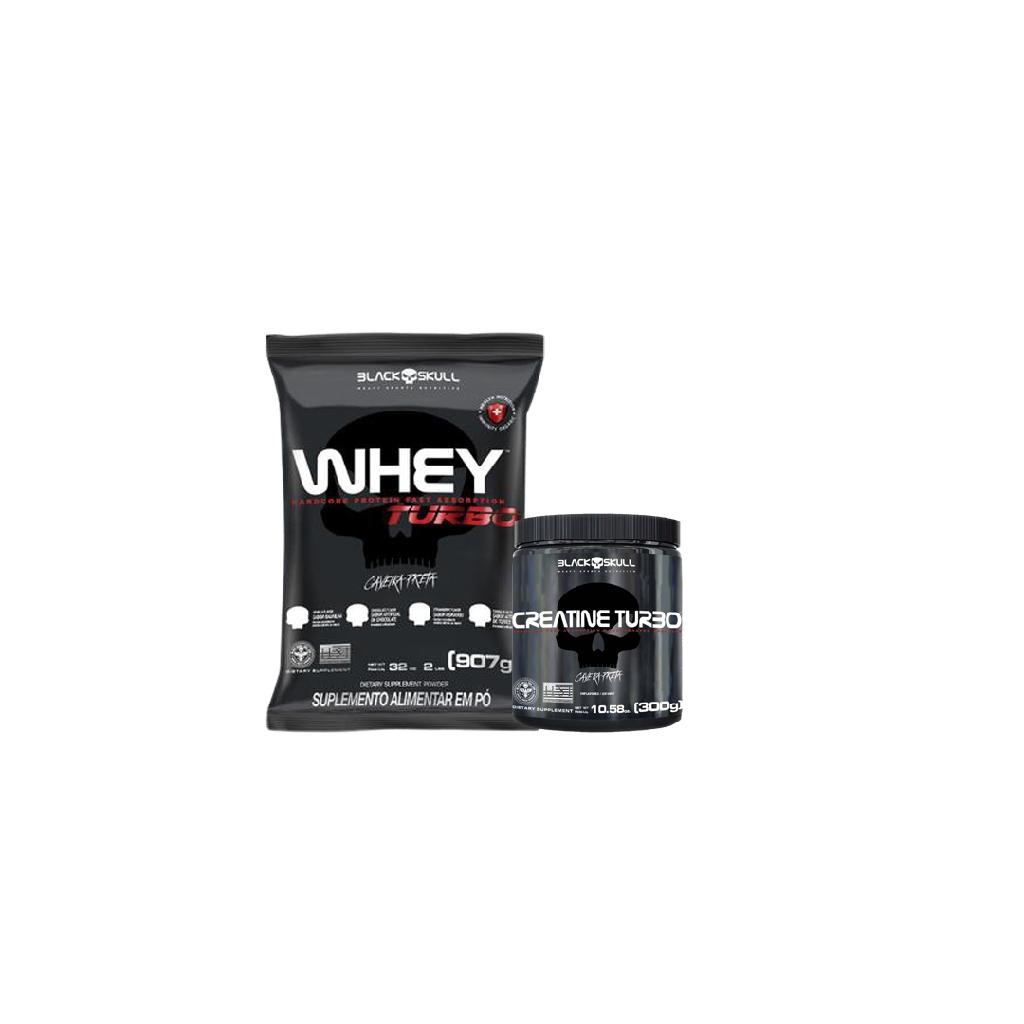 KIT TURBO: WHEY TURBO CHOCOLATE + 1 CREATINA TURBO 300g | Shopee Brasil