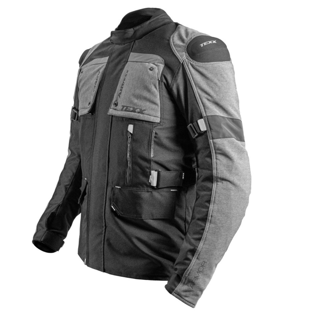 Jaqueta Texx Masculina Parka Armor Big Trail Preta e Cinza | Shopee Brasil