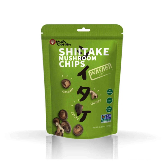 Salgadinho Mushroom de Shiitake Sabor Wasabi - 90g | Shopee Brasil