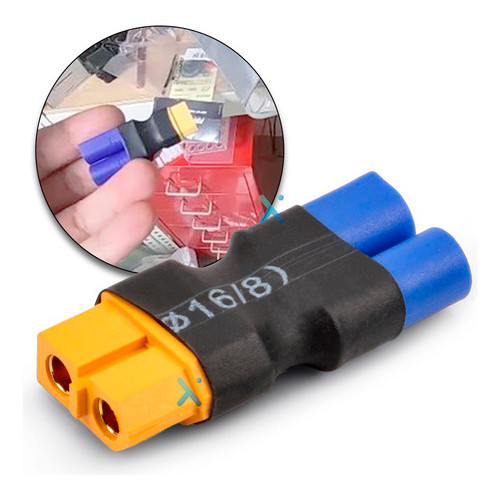 Conector Conversão Bateria Xt60 Fêmea Ec5 Adaptador Plug | Shopee Brasil