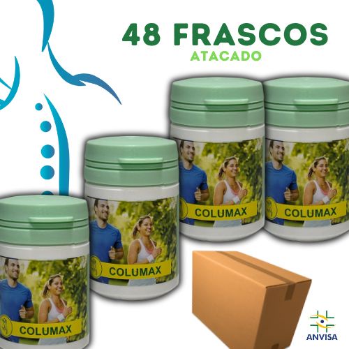Kit 48 Frascos Columax Original 15 Cápsulas 100mg - Suplemento Natural ...