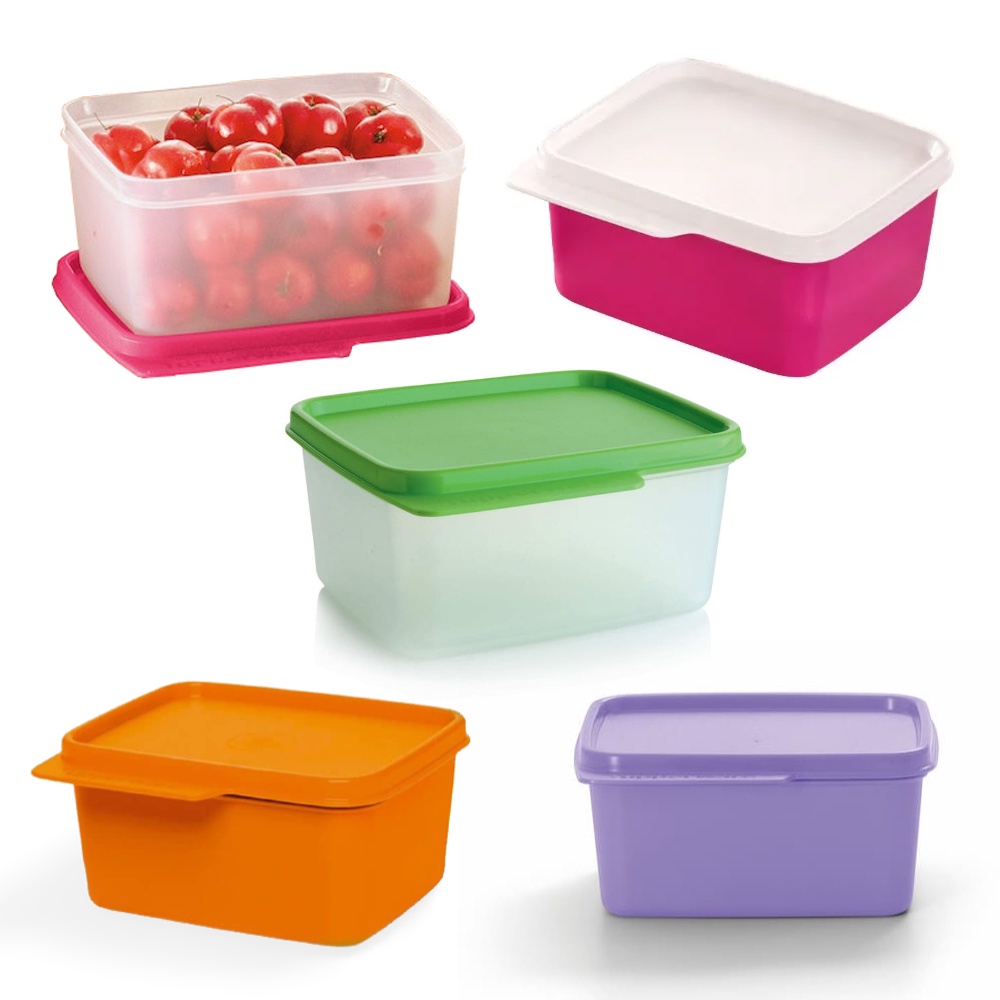 Tupperware Original Basic Line 500 ml Pote pra Conservar na Geladeira Caixa Organizadora Tampa ...