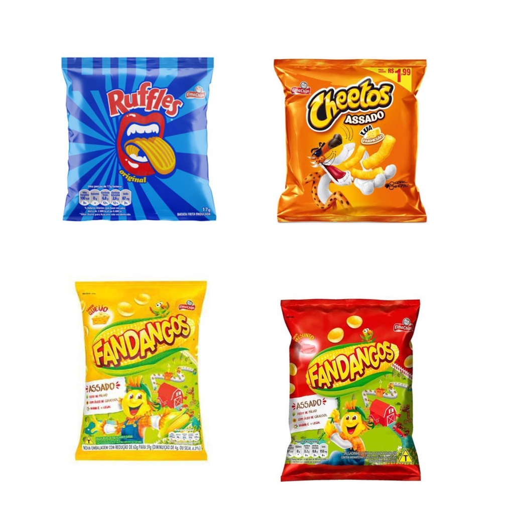 kit 10 Salgadinhos sortidos elma chips 20g | Shopee Brasil