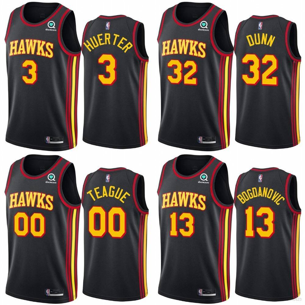 Camisa NBA Atlanta Hawks Huerter Dunn Bogdanovic Teague Jersey Basquete ...