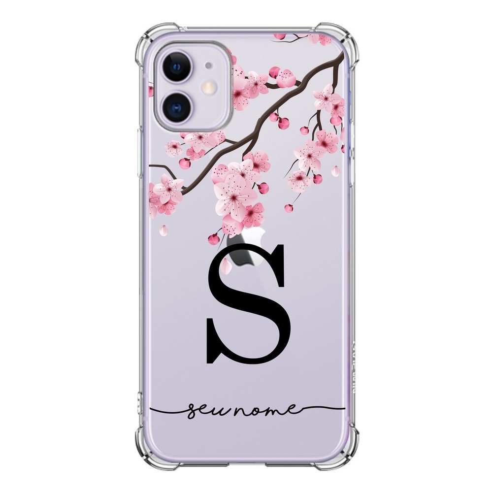 Capa personalizada Flores com nome Monograma Flower | Shopee Brasil