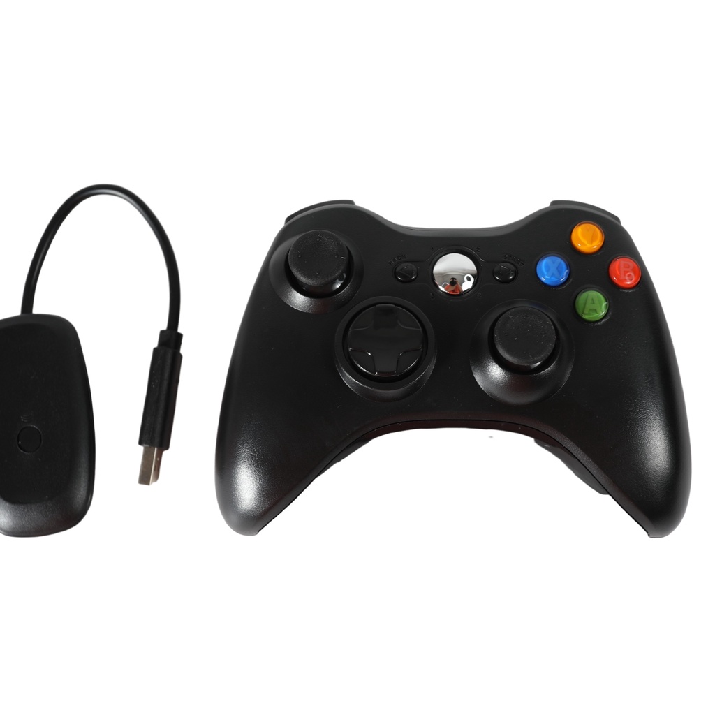 Controle Xbox 360 Sem Fio Joystick Dual Shock Wireless Com receptor P ...