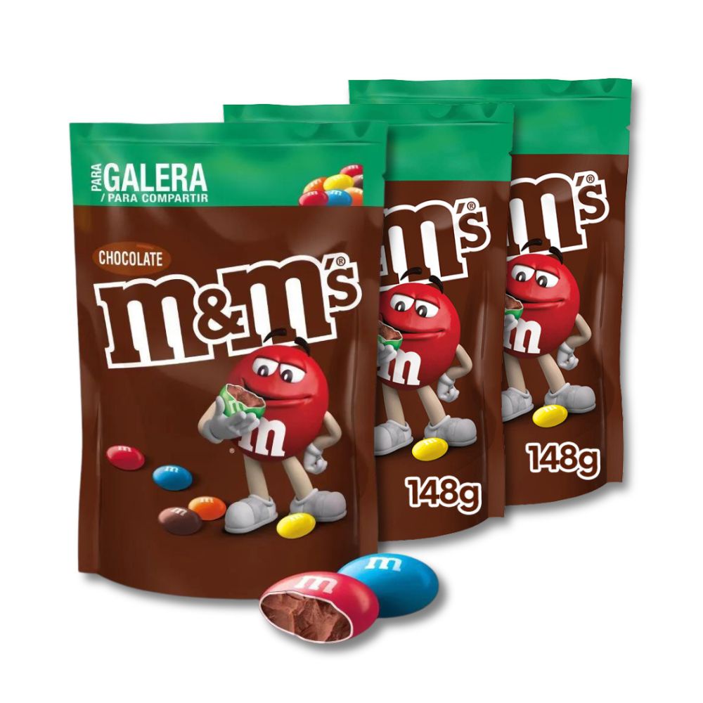 M&Ms Chocolate ao Leite Mars Kit 3 unidades de 148g | Shopee Brasil
