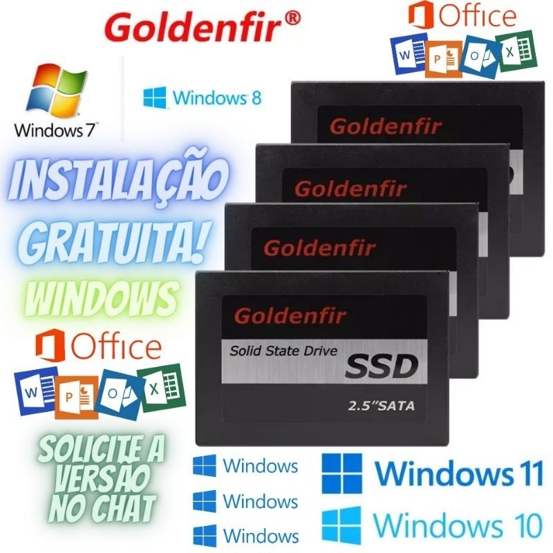 SSD Goldenfir 128GB, 256GB, 360GB, 512GB, 1TB | Shopee Brasil