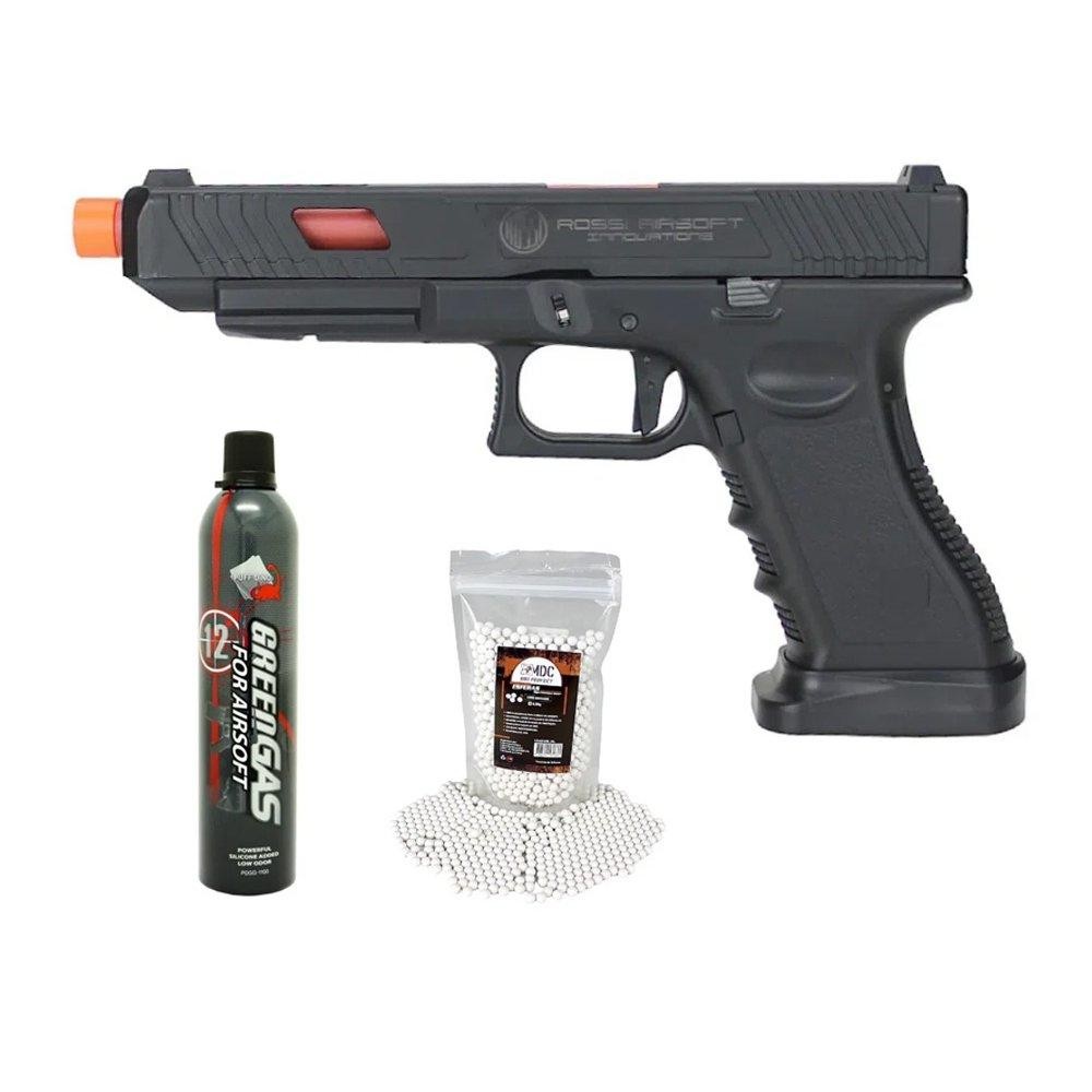 Pistola de Airsoft Rossi GK Combat Master Blowback +GBB+BBS | Shopee Brasil