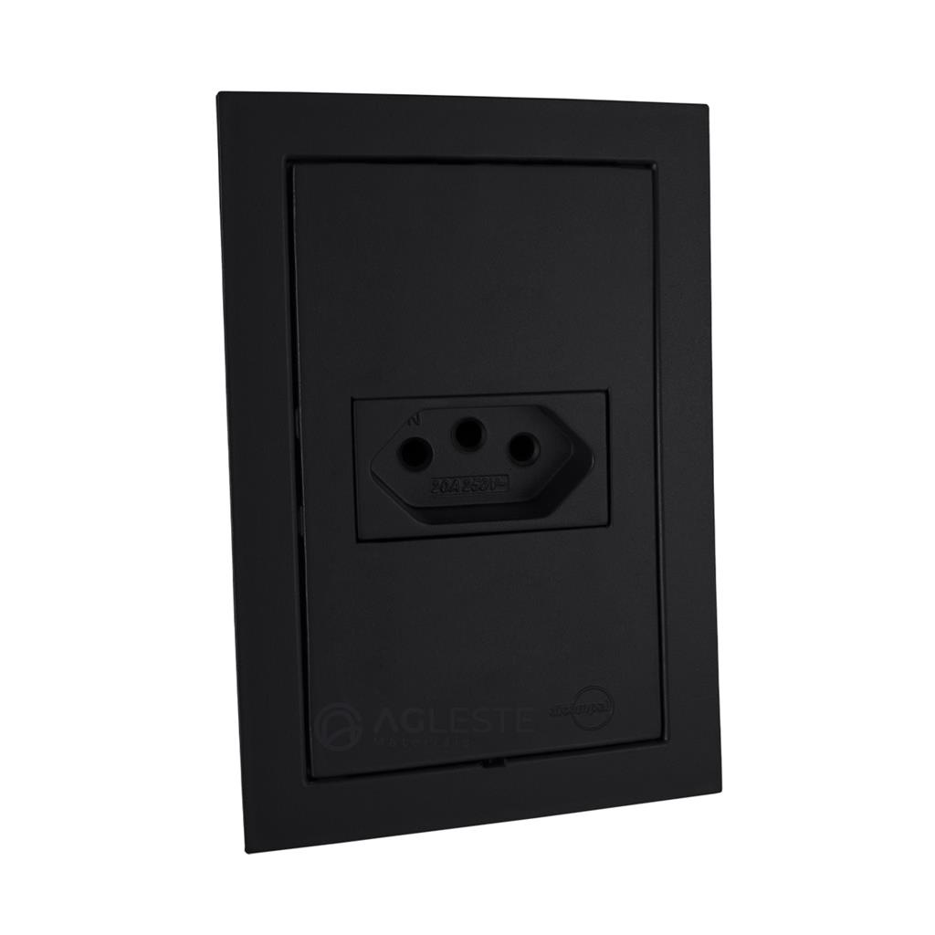 CJ TOMADA 20A HORIZONTAL (PLUG MAIS GROSSO) 4X2 MONTADO - DICOMPEL ...