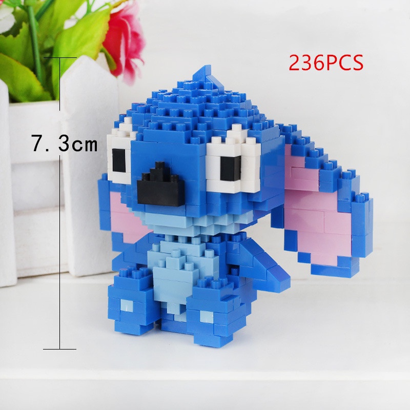 24 Horas Entrega Stitch Building Blocks Toy Lego Nano Diamond Bricks e ...