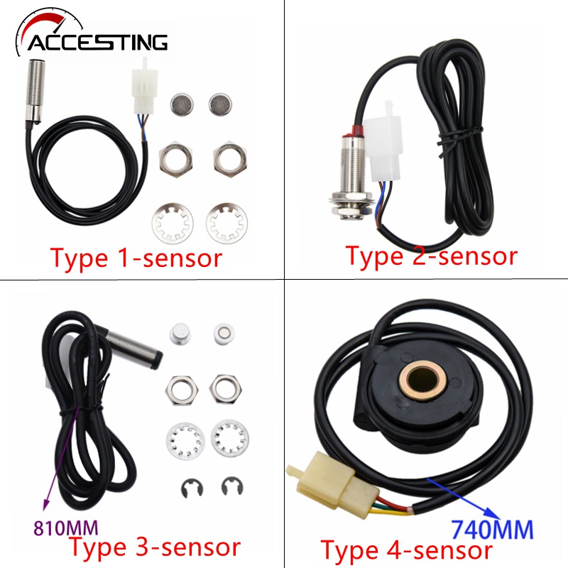 Medidor Universal De Velocidade De Motocicleta RPM Sensor Digital LCD ...