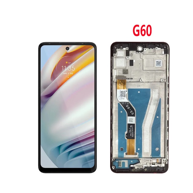 6.8" VIVID Tela Para Moto G60&G60S Frontal Display Touch Com Aro Compativel XT2133-2 PANB0001IN ...