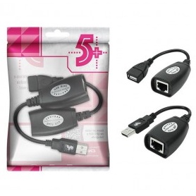 Cabo Extensor USB A Macho para USB A Femea via RJ45 50M | Shopee Brasil