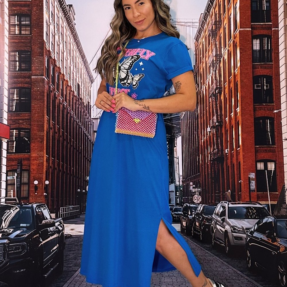Vestido Midi De Algodão Lanthe PLUS SIZE G1 AO G3 | Shopee Brasil