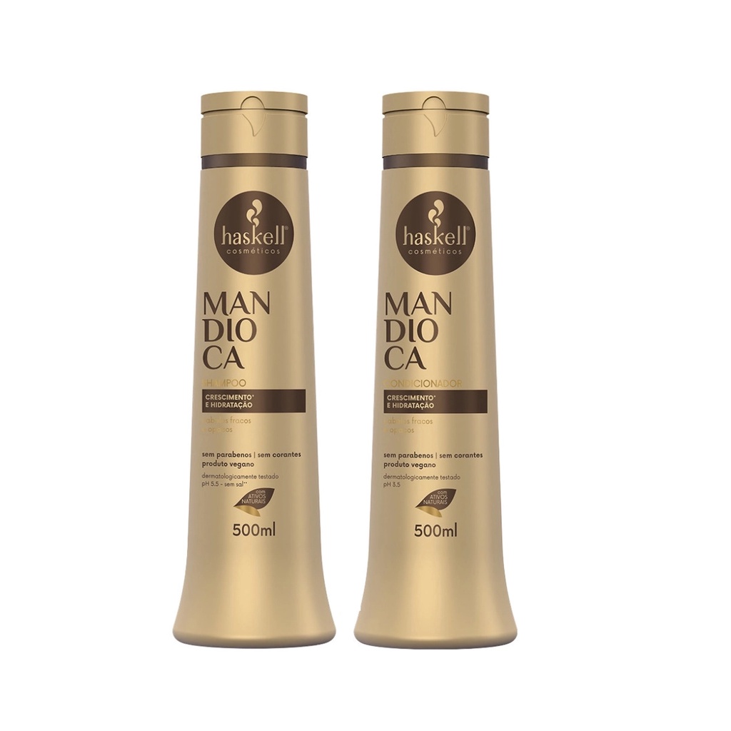 Haskell Kit Promocional Mandioca Sh&Cond 500ml | Shopee Brasil