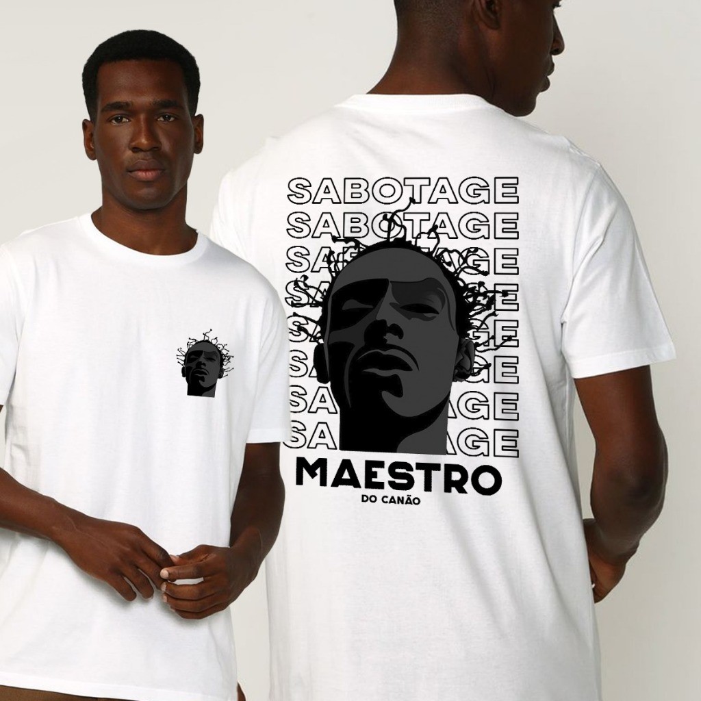 Camisa Camiseta sabotage maestro Banda de Rock Unissex 100% Algodão ...