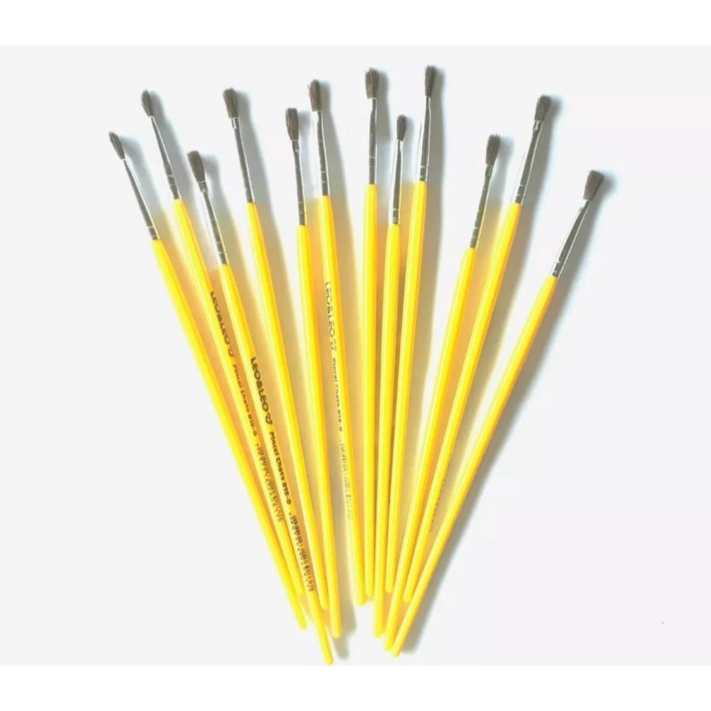 Kit Pincel Chato Para Pintura Vários Tamanhos 0 ao 20 Artesanato ...