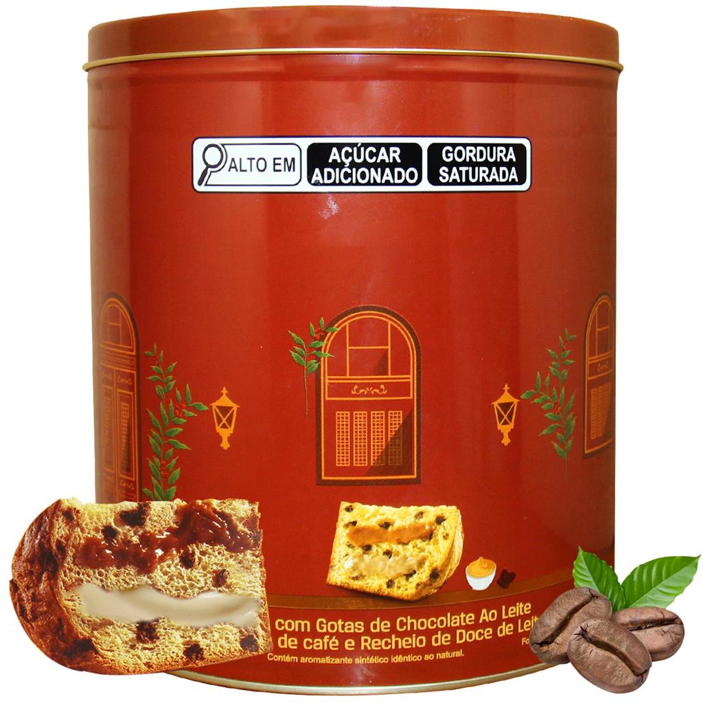 Panetone Havanna Mocha Cafe Recheado Doce De Leite 700g Lata | Shopee ...