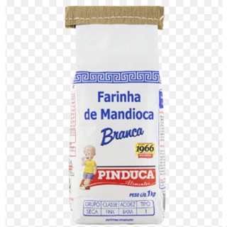 Farinha de Mandioca Pinduca - Pacote 1kg | Shopee Brasil