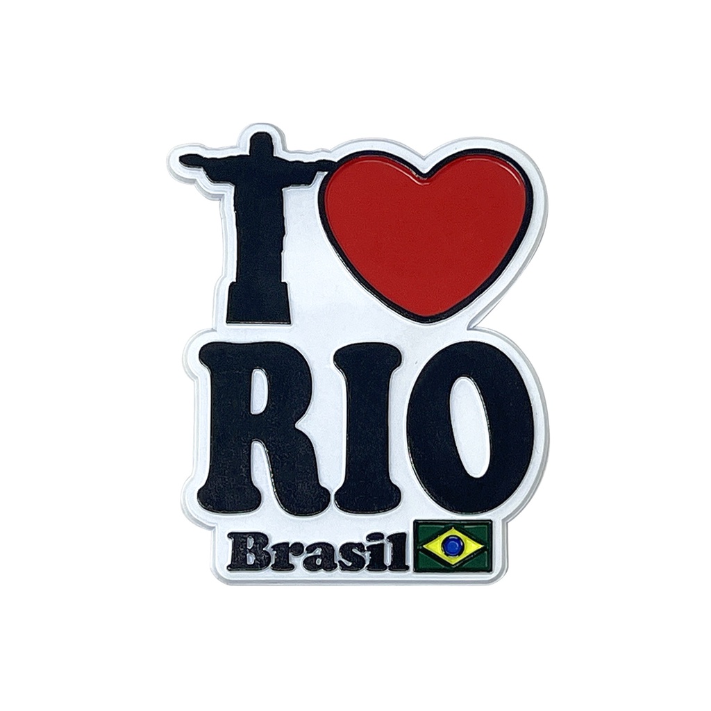 Imã Eu Amo Rio de Janeiro Emborrachado Para Geladeira - Acessórios ...