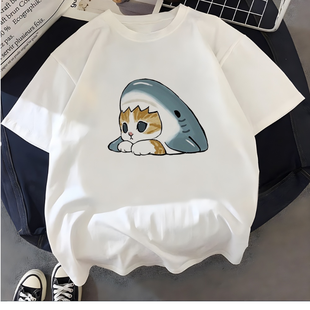 Y2k Gato 2000s Tees | Shopee Brasil