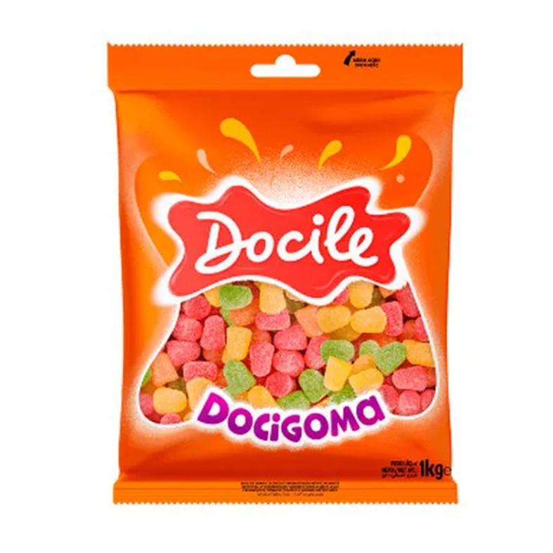 Bala de Goma Jujuba Sino Sabores 1kg - Docile | Shopee Brasil