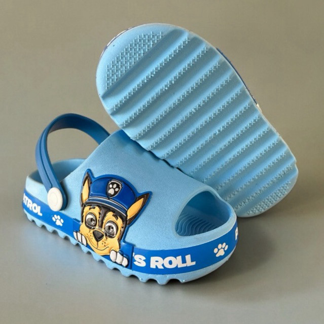 Sandália Babuche Crocs Patrulha Canina Infantil Chase Masculino Bebê ...