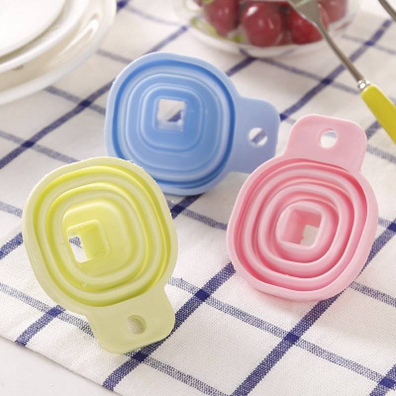 Funil de cone telescópico quadrado para itens de cozinha/líquido ...