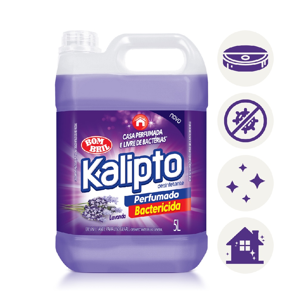 Desinfetante Perfumado Antibac Lavanda Kalipto Bombril 5L | Shopee Brasil
