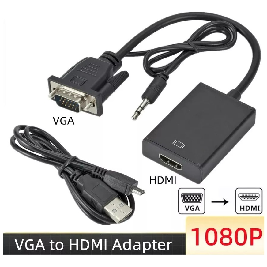 Conversor adaptador VGA para HDMI PC/TV | Shopee Brasil