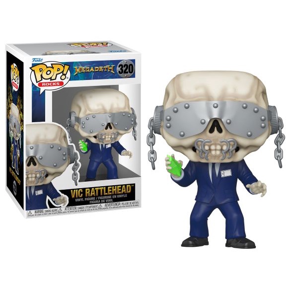 Funko Pop Vic Rattlehead #320 Megadeth | Shopee Brasil