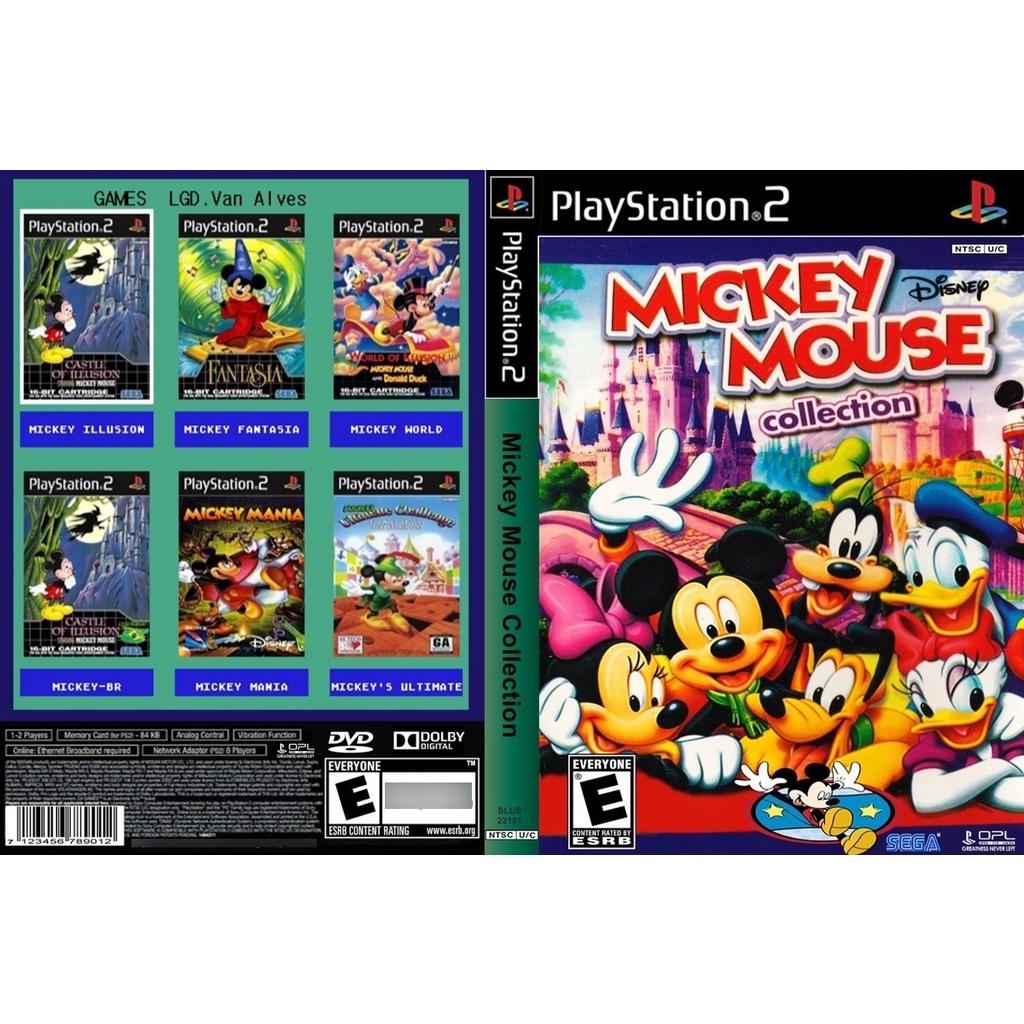Mickey Mouse Collection - 6 Em 1 - Playstation 2 | Shopee Brasil